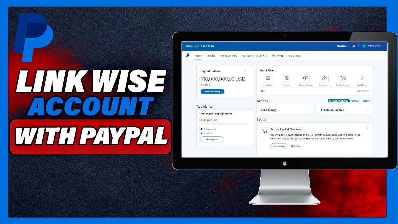 How To Add Wise Account To Paypal - YouTube