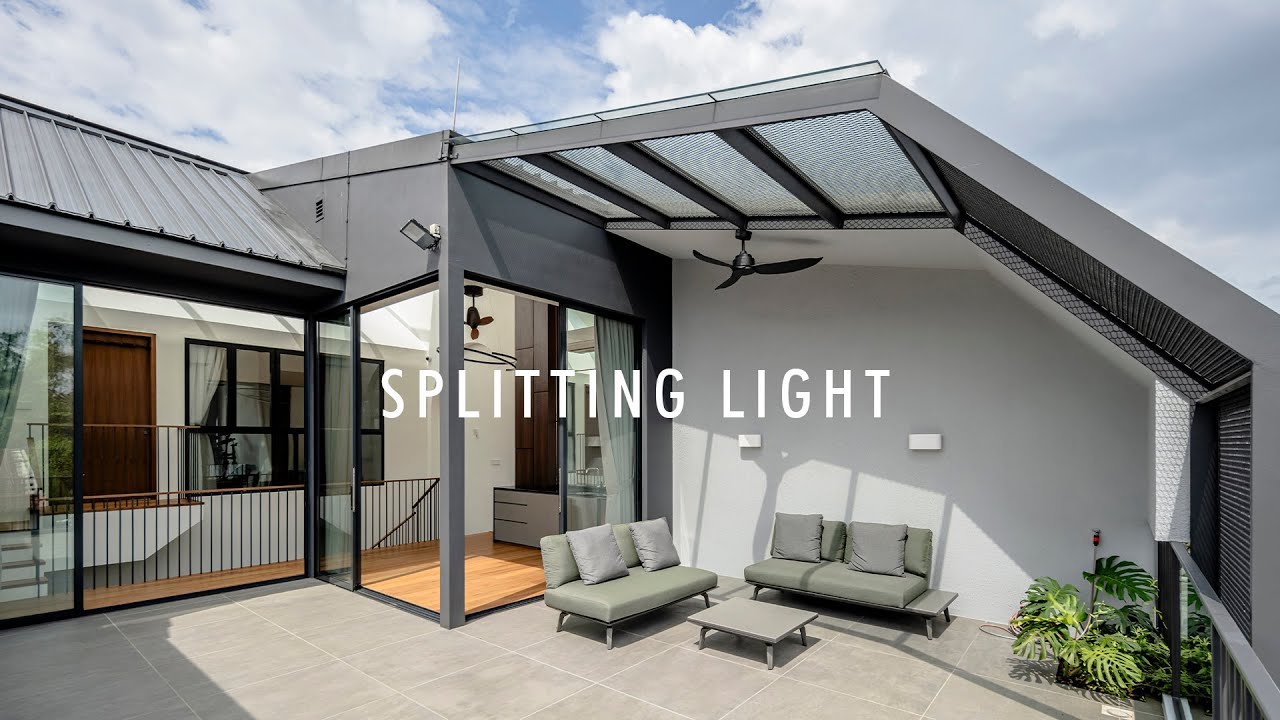 "Splitting Light" - Inter-Terrace House by ZIVY Architects - YouTube