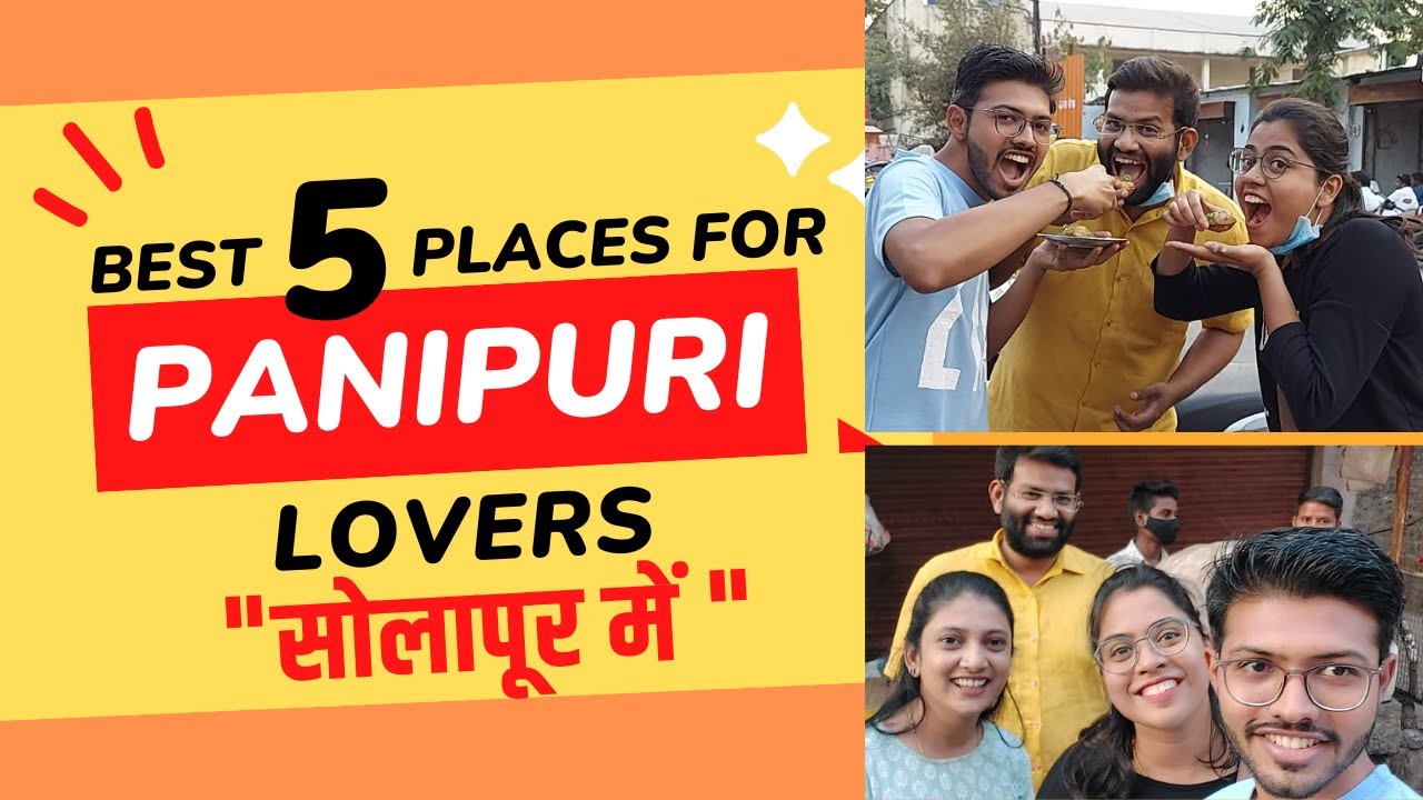 Best 5 Panipuri Places in Solapur with Surprise😋| Dr Akash Shah Vlogs ...