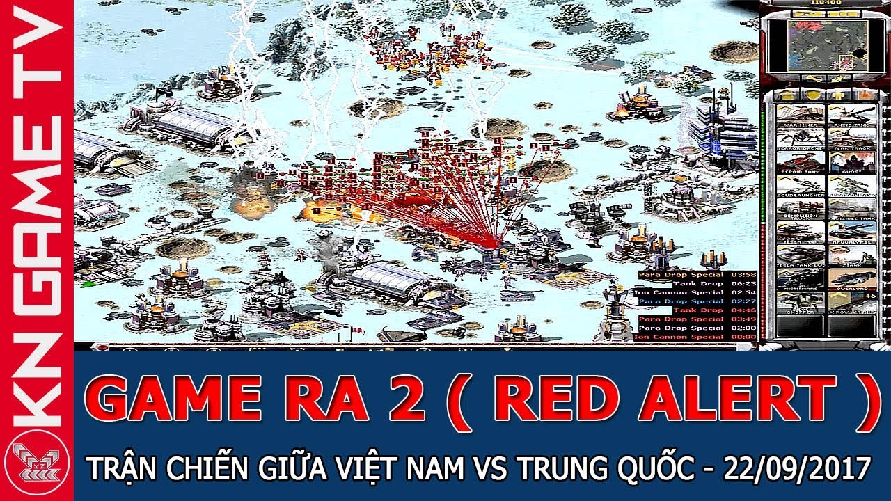 Chơi lại trò game Ra 2 ( Red Alert ) bản Mod, Việt Nam vs Trung Quốc 22 ...