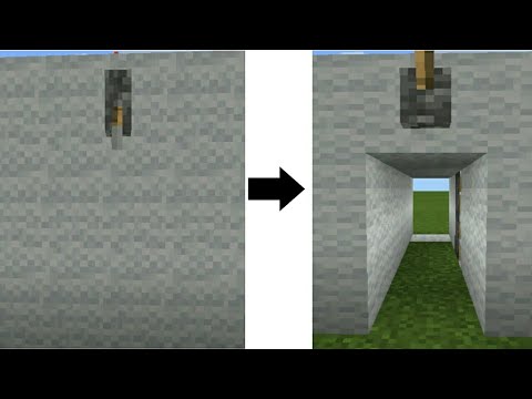 How to make a secret piston base - Minecraft 1.14 (Mobile - YouTube