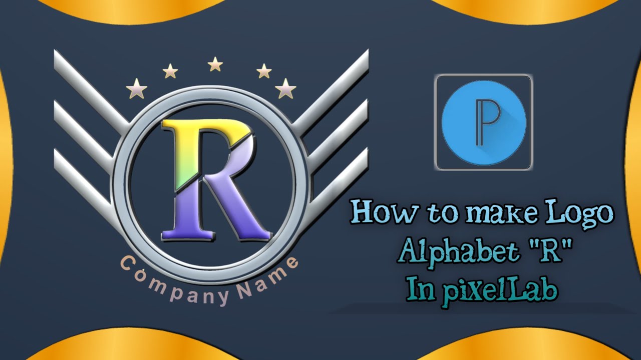 R professional logo design in pixellab | Text Logo Design Tips and ...