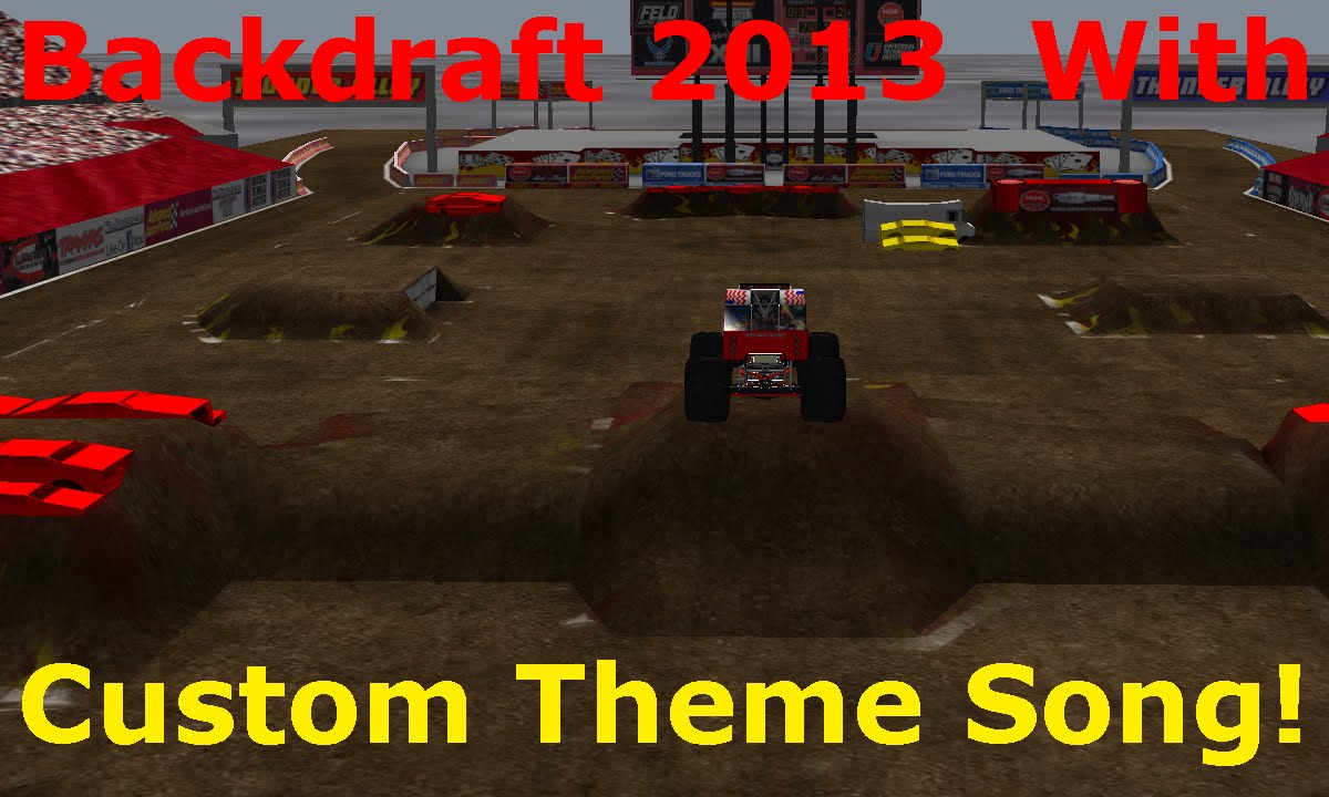 Rigs of Rods Monster Jam Monster Truck Backdraft At World Fianls 13 with Custom Theme Song - YouTube