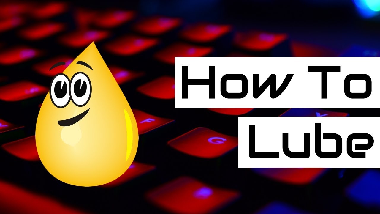 How To Spray Lube Switches and Modify Mechanical Keyboard - YouTube