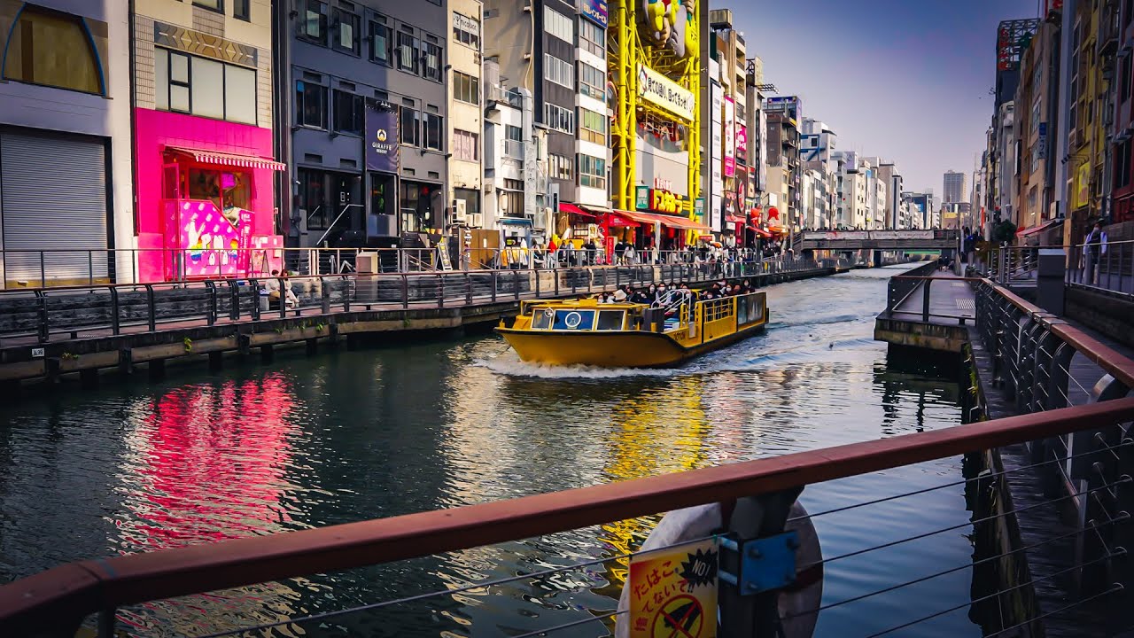 Peaceful Walk Along Dotonbori Canal in Osaka, Japan [4K HDR] - YouTube