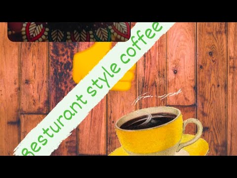 Restaurant style coffee at home...☕☕ - YouTube
