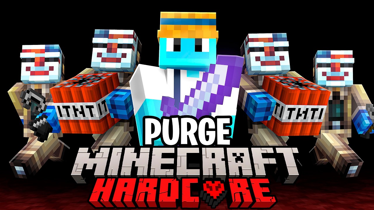100 Players Simulate the Purge in Minecraft... [FULL MOVIE] - YouTube