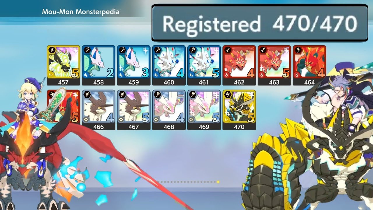 (Eng) Volzerk Monsters and Lands Unknown All 470 Moumon Flick Skill ...