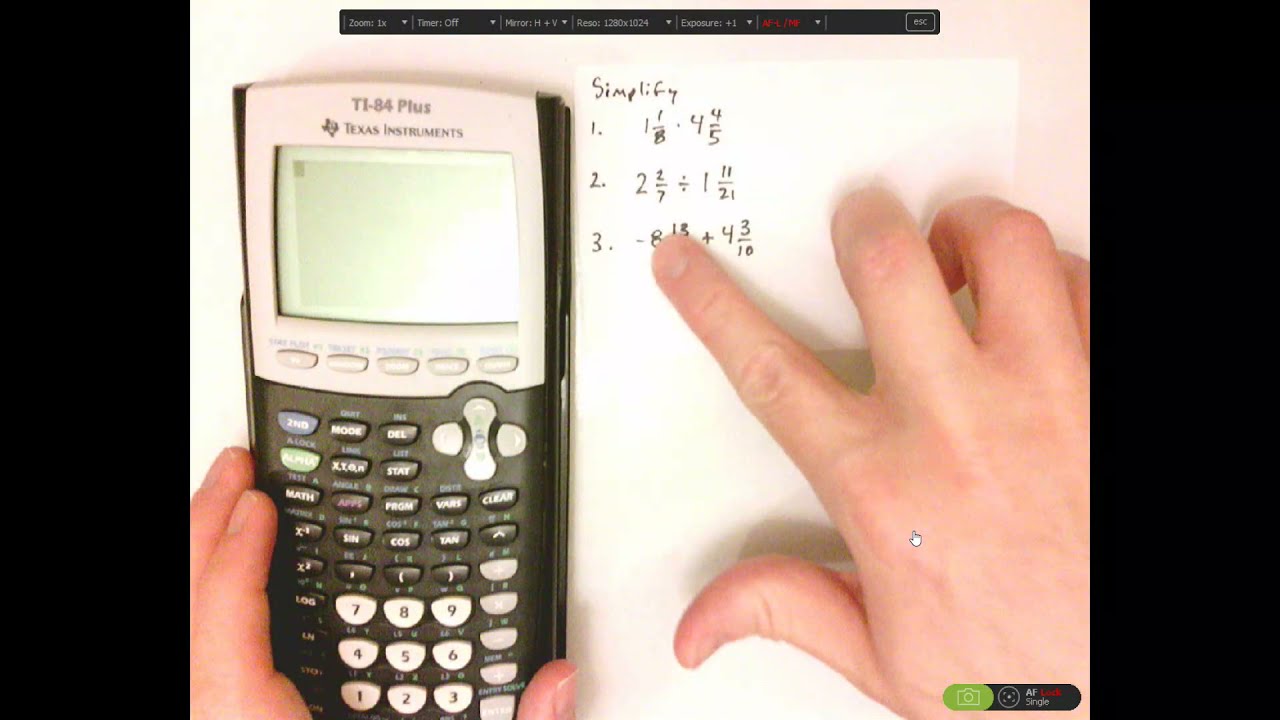Math Basics With TI 84 Plus Operations With Mixed Numbers YouTube Math Basics With TI 84 Plus Operations With Mixed Numbers YouTube