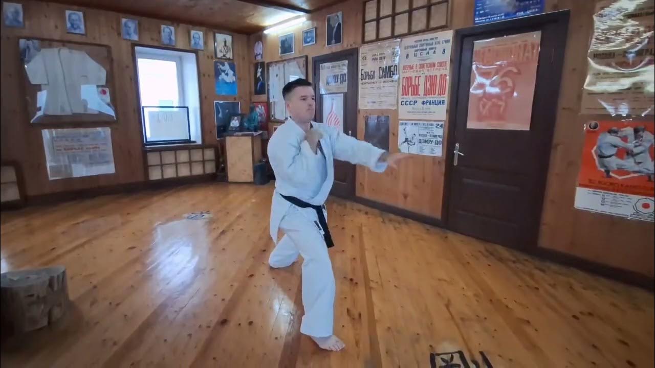 Kanshiwa kata Uechi ryu karate do Hozonkai / Saint Petersburg Shibu instructor Shidoin Roman ...