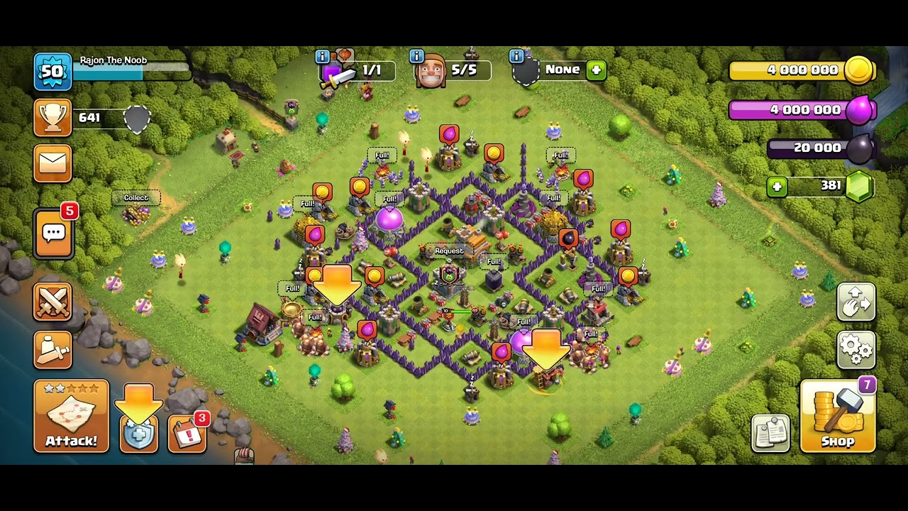 clash of clans setting - YouTube