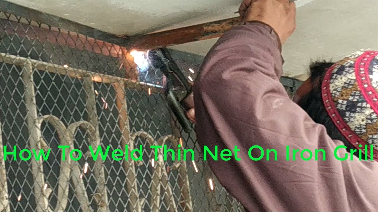 Electric Welding | How To Weld Thin net on Iron Grill | Welding - YouTube