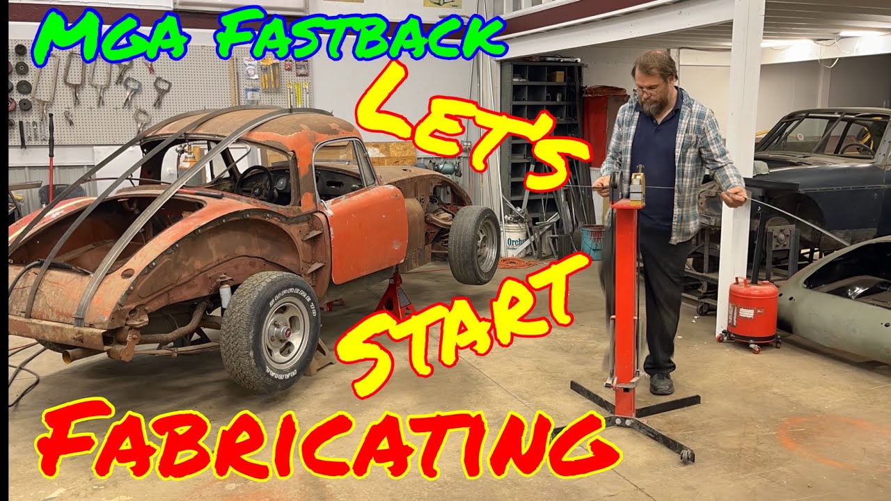 59 MGA II Ghia fastback, fabrication begins - YouTube