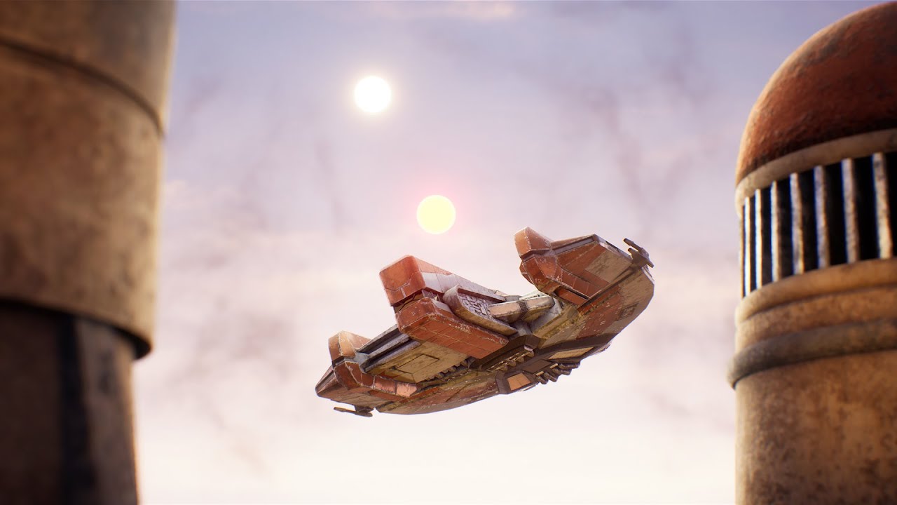 The Ebon Hawk returns to Tatooine in Unreal Engine - YouTube