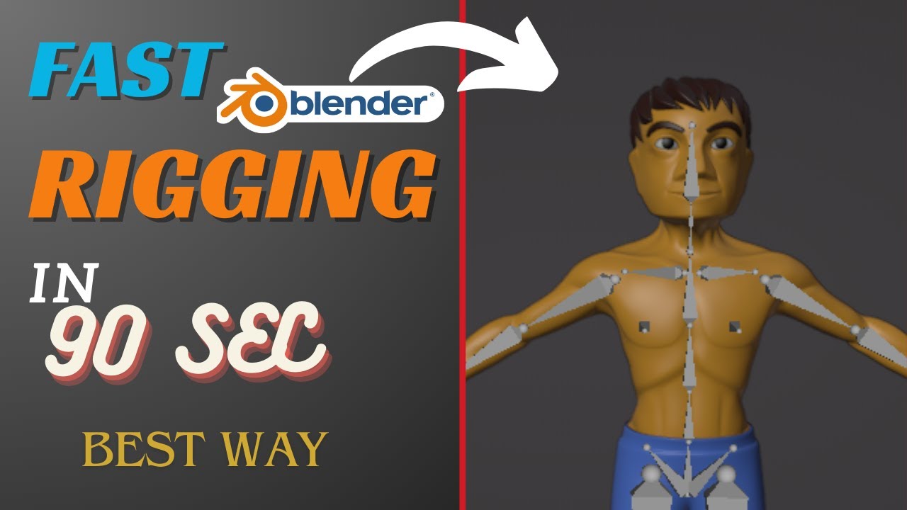 Blender - How to Rig a character the fastest way - YouTube