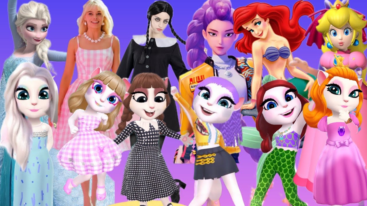 Princess Peach vs Rumi vs Barbie vs Elsa vs Wednesday vs Ariel | My ...