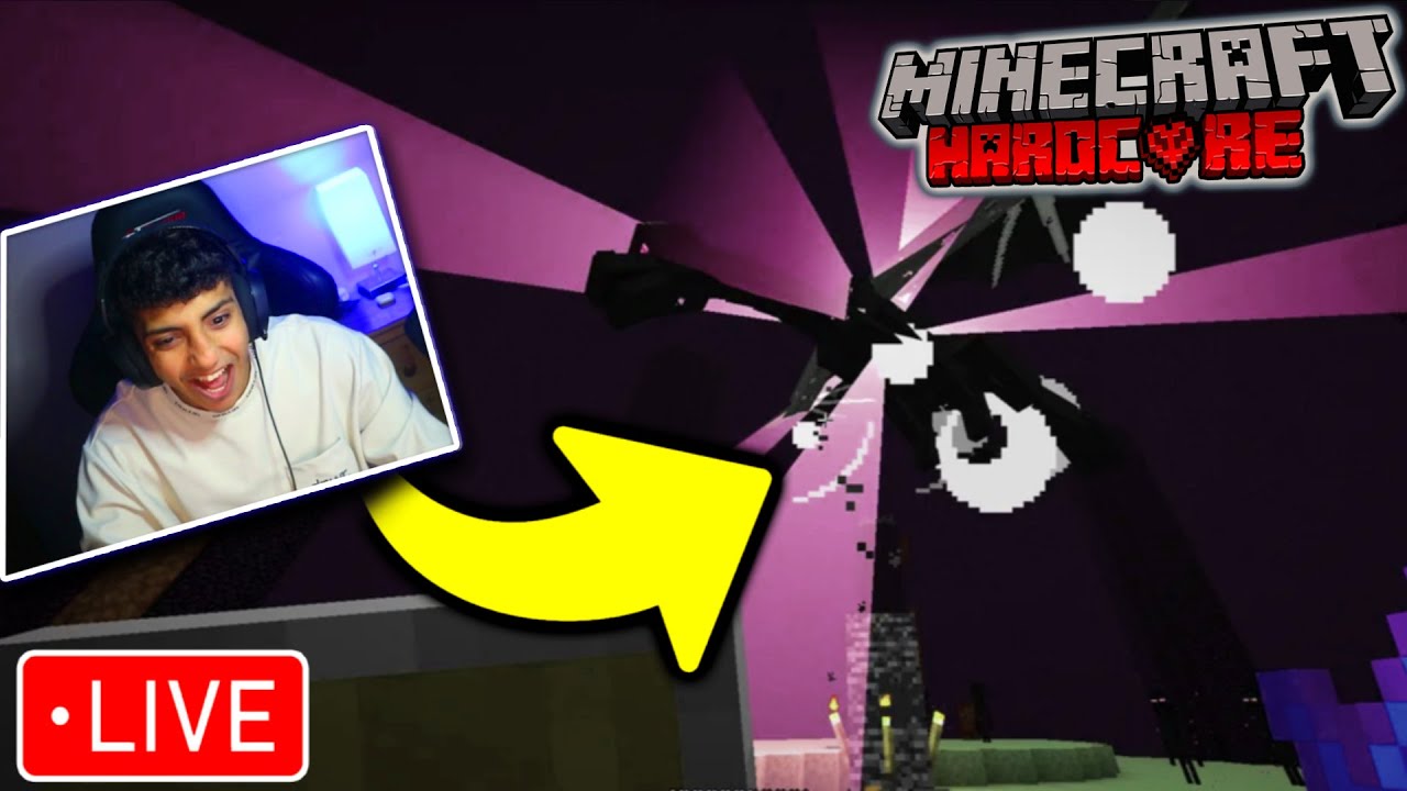 Beating Minecraft Hardcore for the first time⛏️💎(Day 4) - YouTube