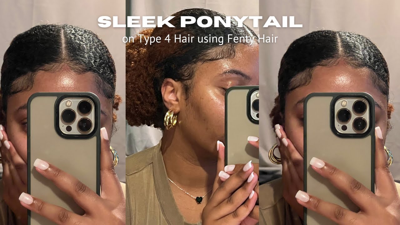 Slick Back Tutorial w/ Fenty Hair | Type 4 Hair & Thick Hair Friendly ...