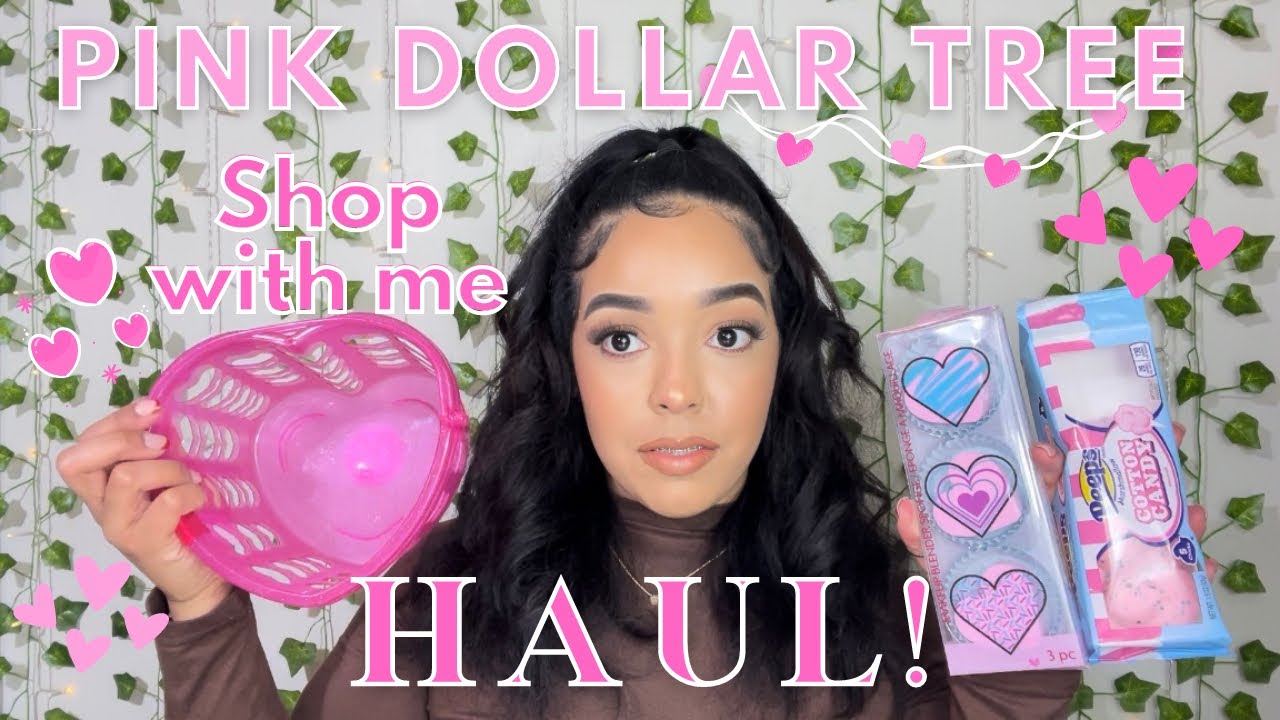 💗 SHOP WITH ME + PINK DOLLAR TREE HAUL! VALENTINES DAY HAUL 💗 DOLLAR ...