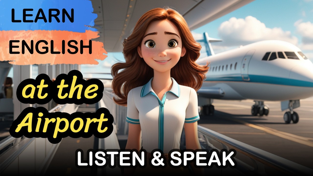 at the Airport | Improve Your English | English Listening Skills ...