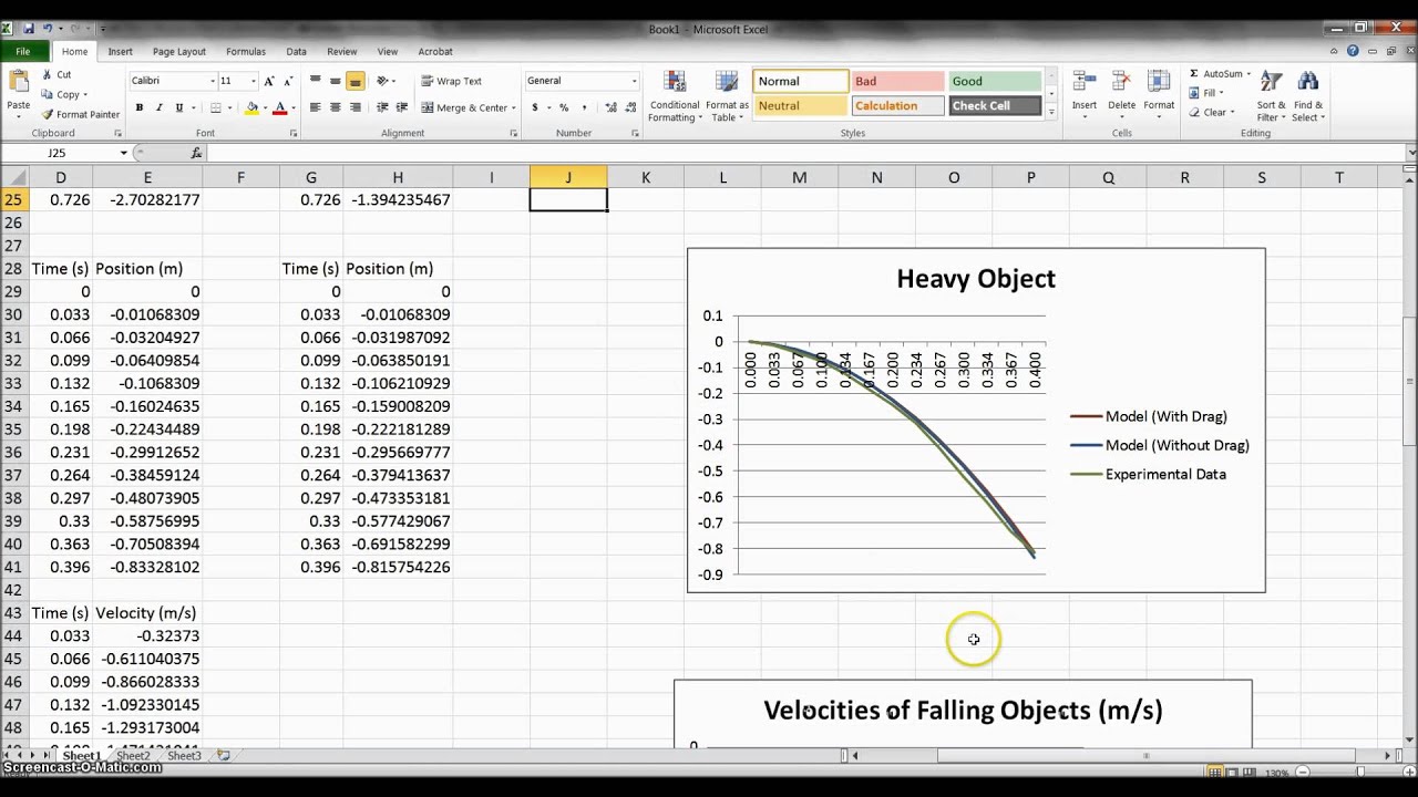 Lab 5 - Motion of Falling Objects - YouTube