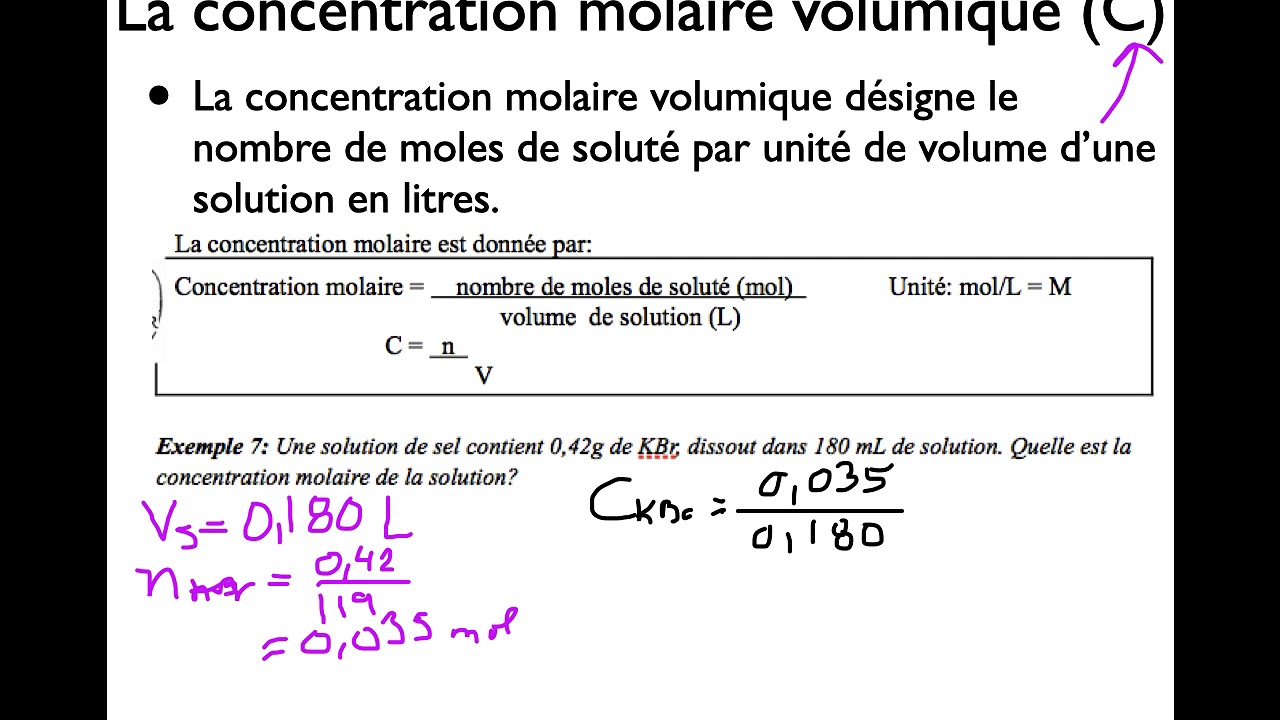 SCH3U-Unité 4 Leçon 7-Concentrations ppm, ppb, C et M - YouTube