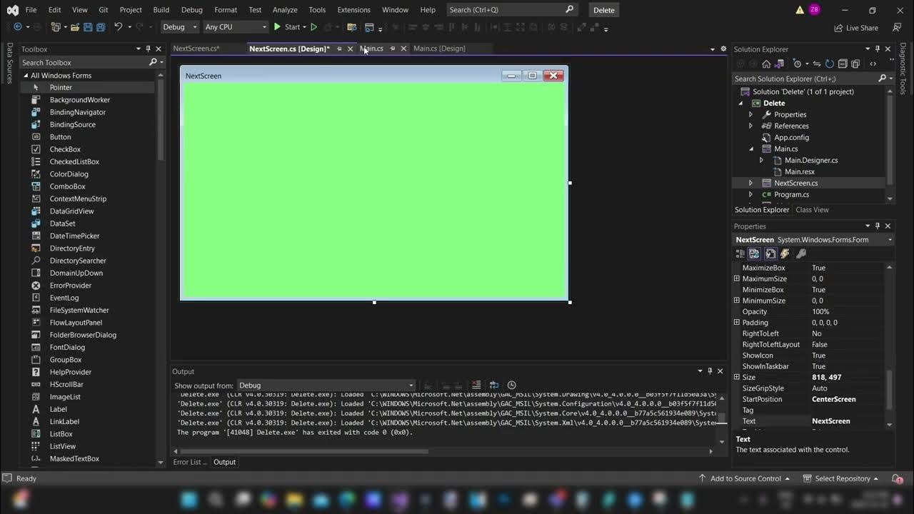 C# Visual Studio - Passing Variables Between Forms - YouTube