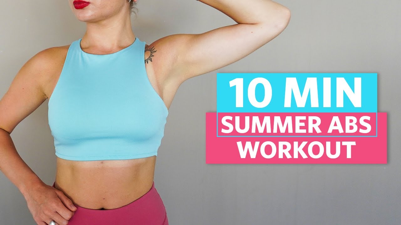10 MIN. SUMMER ABS WORKOUT - do this for 2 weeks / Beach Body - YouTube