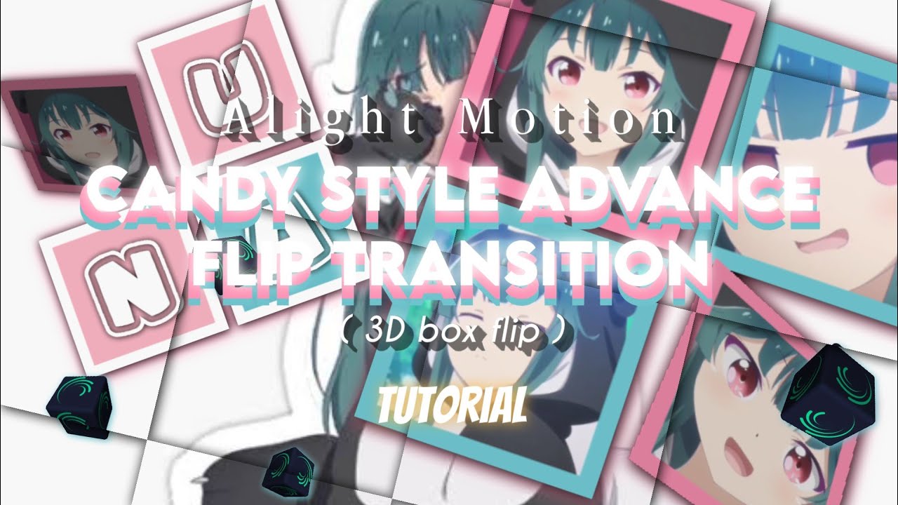 Candy Style Flip Transition | Alight Motion Edit Tutorial | (3D box ...