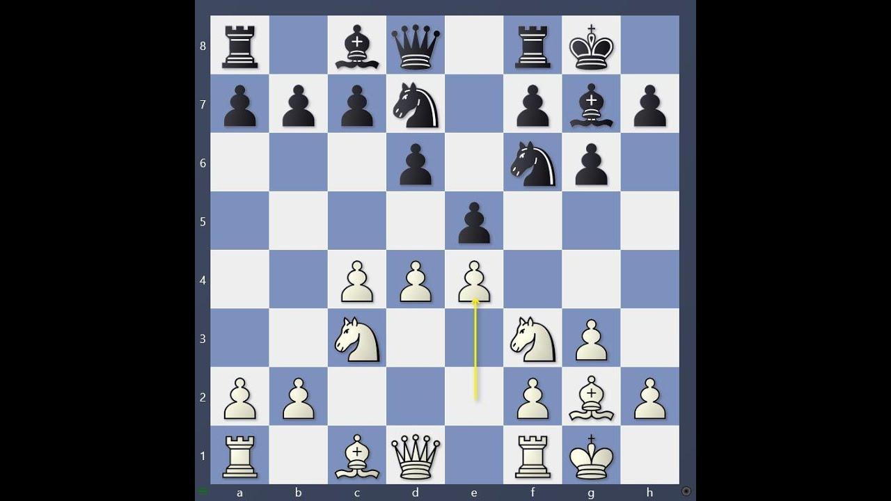 🔴 KING'S INDIAN, Fianchetto, Classical Variation, 8.e4 || E68 Chess ...