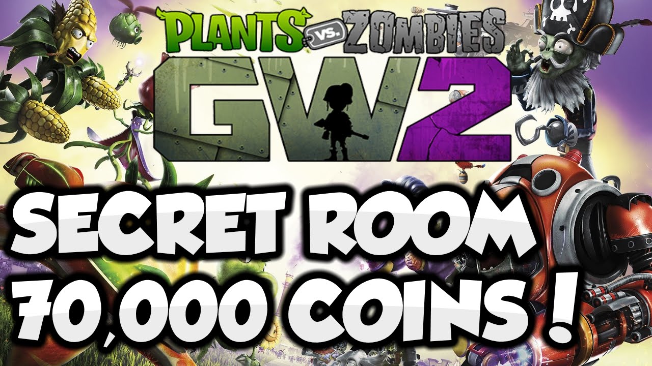 70,000 COINS FROM THE SECRET ROOM! (PLANTS VS ZOMBIES 2: GARDEN WARFARE ...