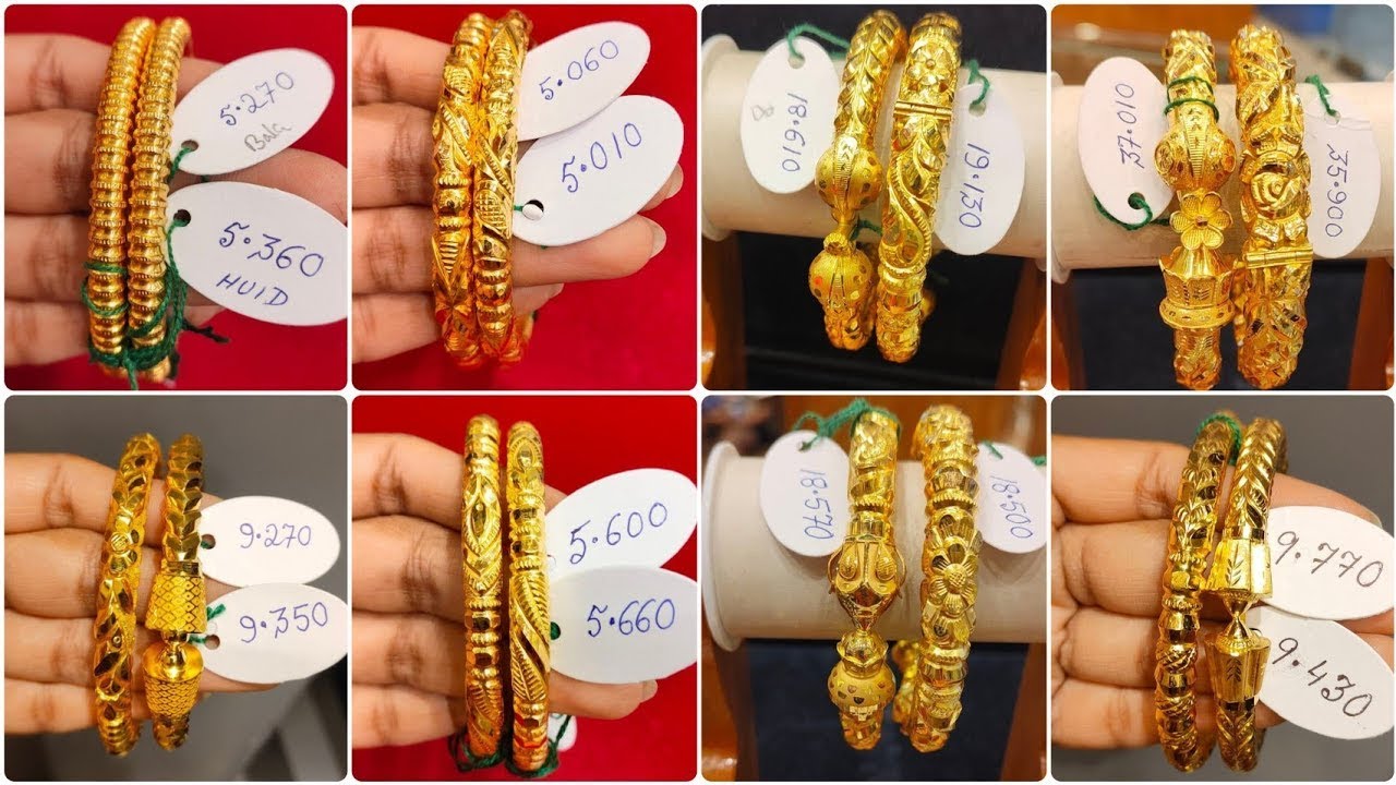 Gold Bangles Designs With Price 2025 / Latest Gold Churi Designs/ Ruli ...