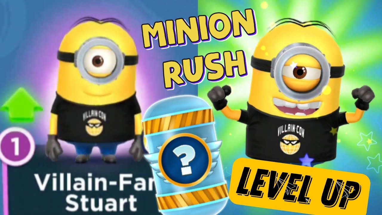 Minion Rush Willain-Fan Stuart Upgrade Level 2-3 Agent Prize Pod ...