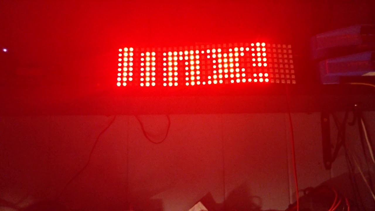8x32 flexible matrix display using artnet and Jinx! Led. - YouTube