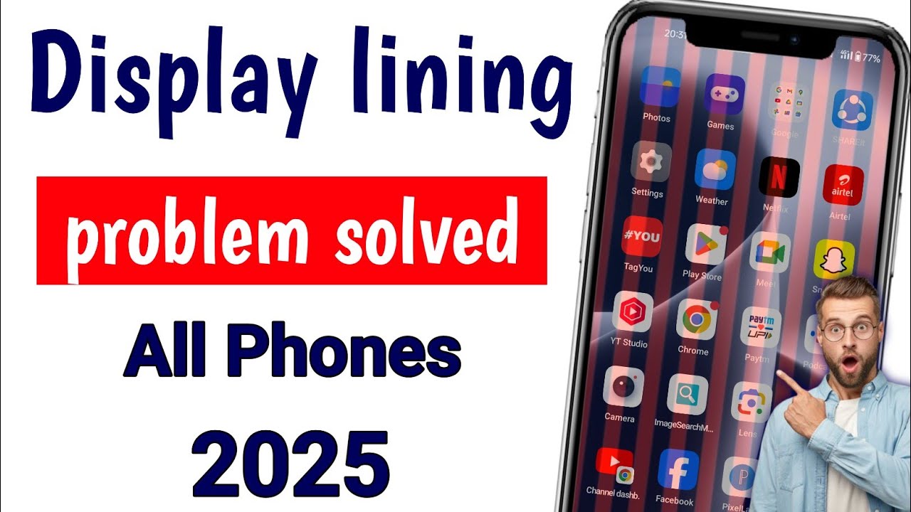 Mobile Screen Lining Blinking Problem | Phone Screen Par Line Kaise ...