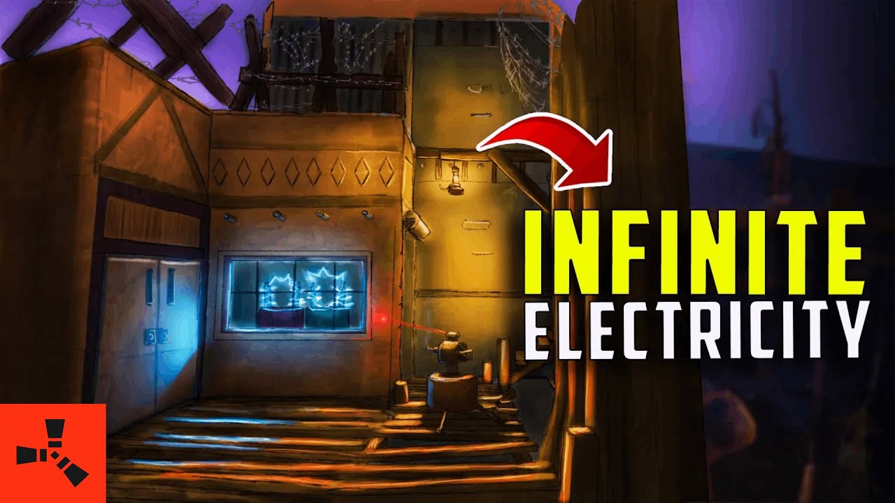 Living out of a base that has Infinite Electricity in Official Rust ...