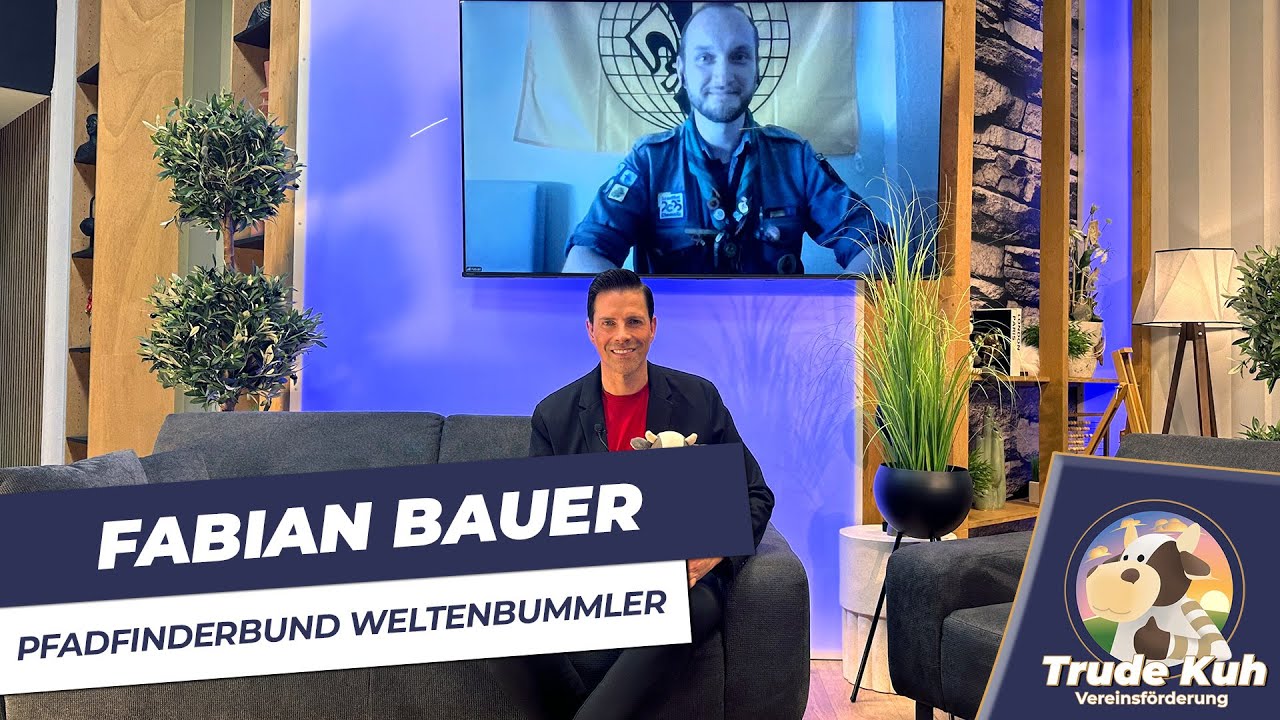 Fabian Bauer vom Pfadfinderbund Weltenbummler zu Gast bei „Trude Kuh ...