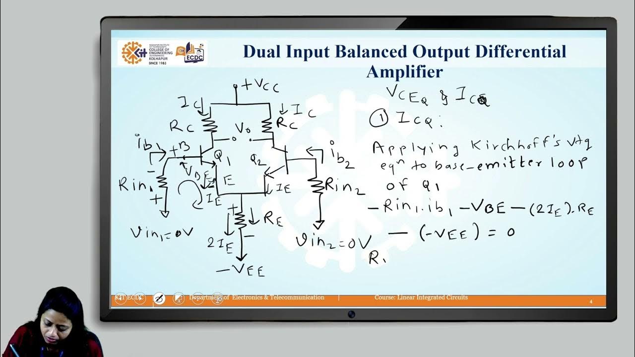 DC Analysis of Dual Input Balanced Output Differential Amplifier - YouTube