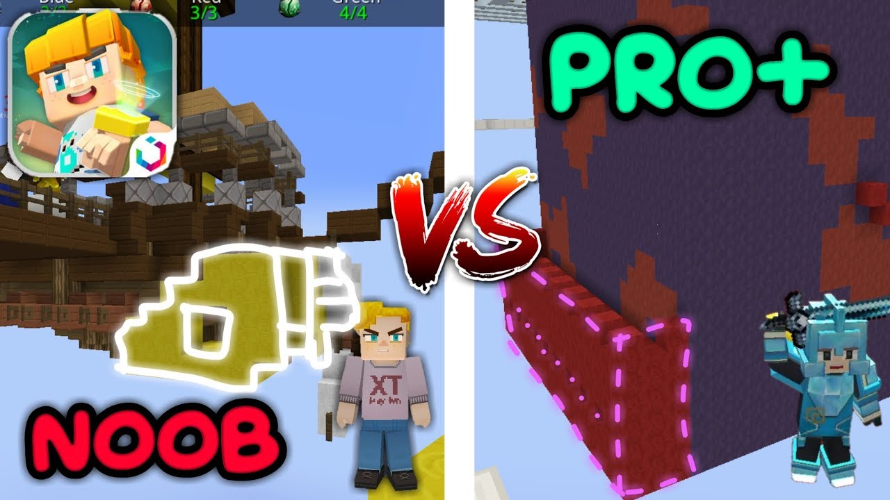 Eggwars NOOB VS PRO Hidden Base | Blockman Go - YouTube
