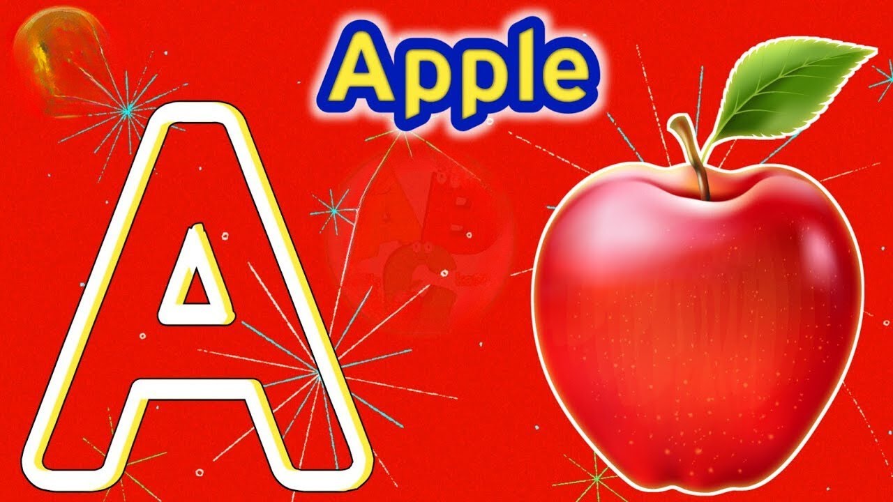 A is for Apple 🍎 | ABC Phonics Cartoon Song for Kids | Learn Alphabet ...