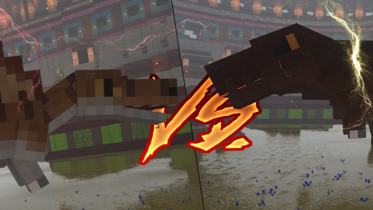 TYRANOSAURUS REX VS SPINOSAURUS | MINECRAFT DINOSAUR BATTLES - YouTube