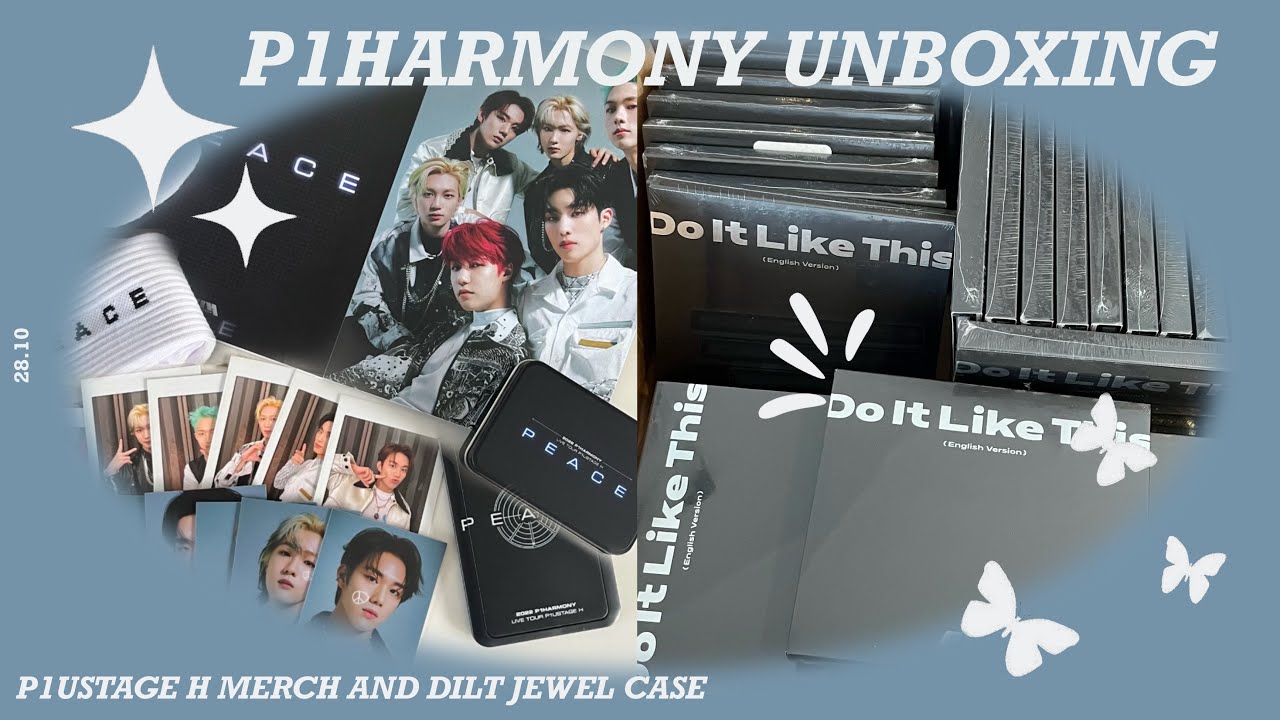 P1HARMONY UNBOXING: signed album, jewel case and tour merch! - YouTube