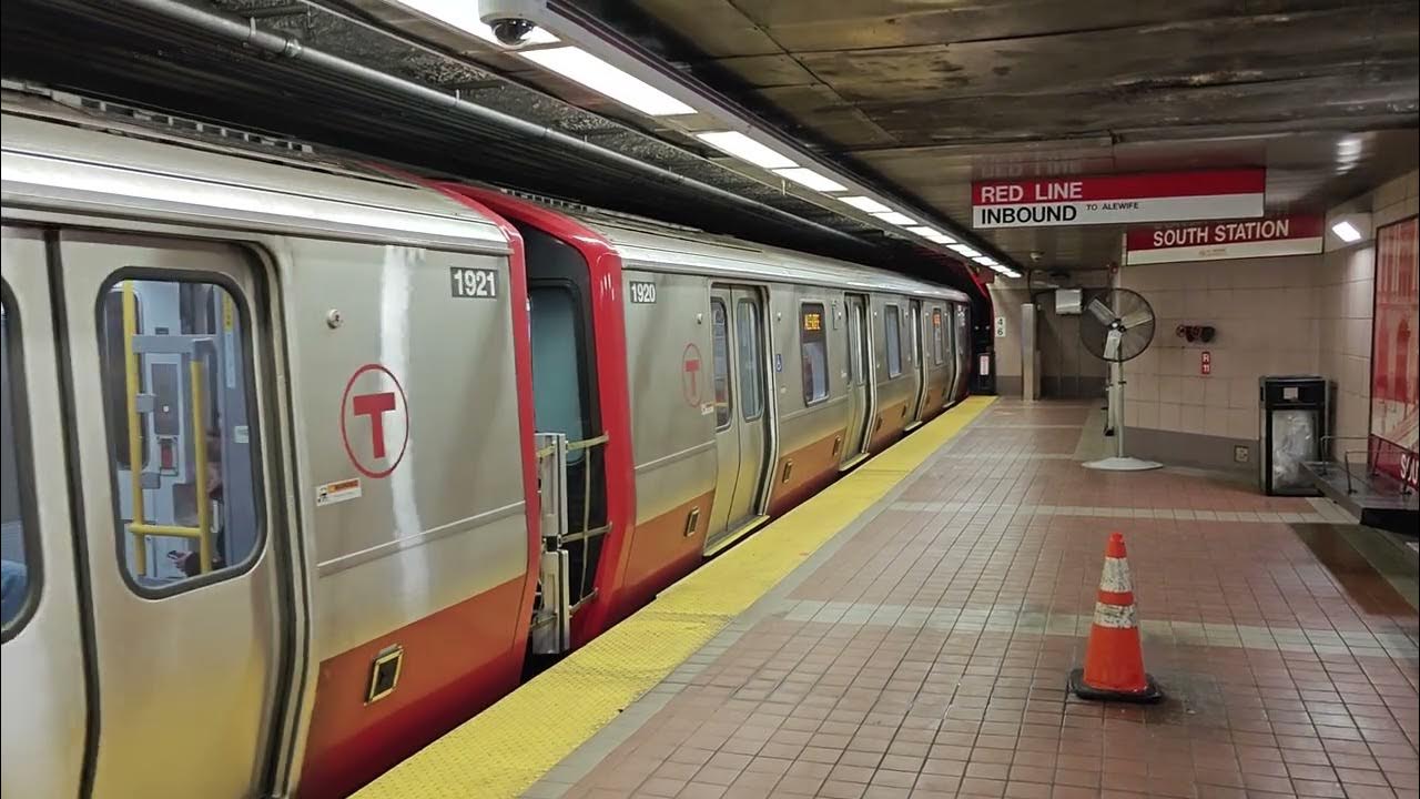MBTA Subway- Red Line 1900 series traction motor sound at South Station - YouTube