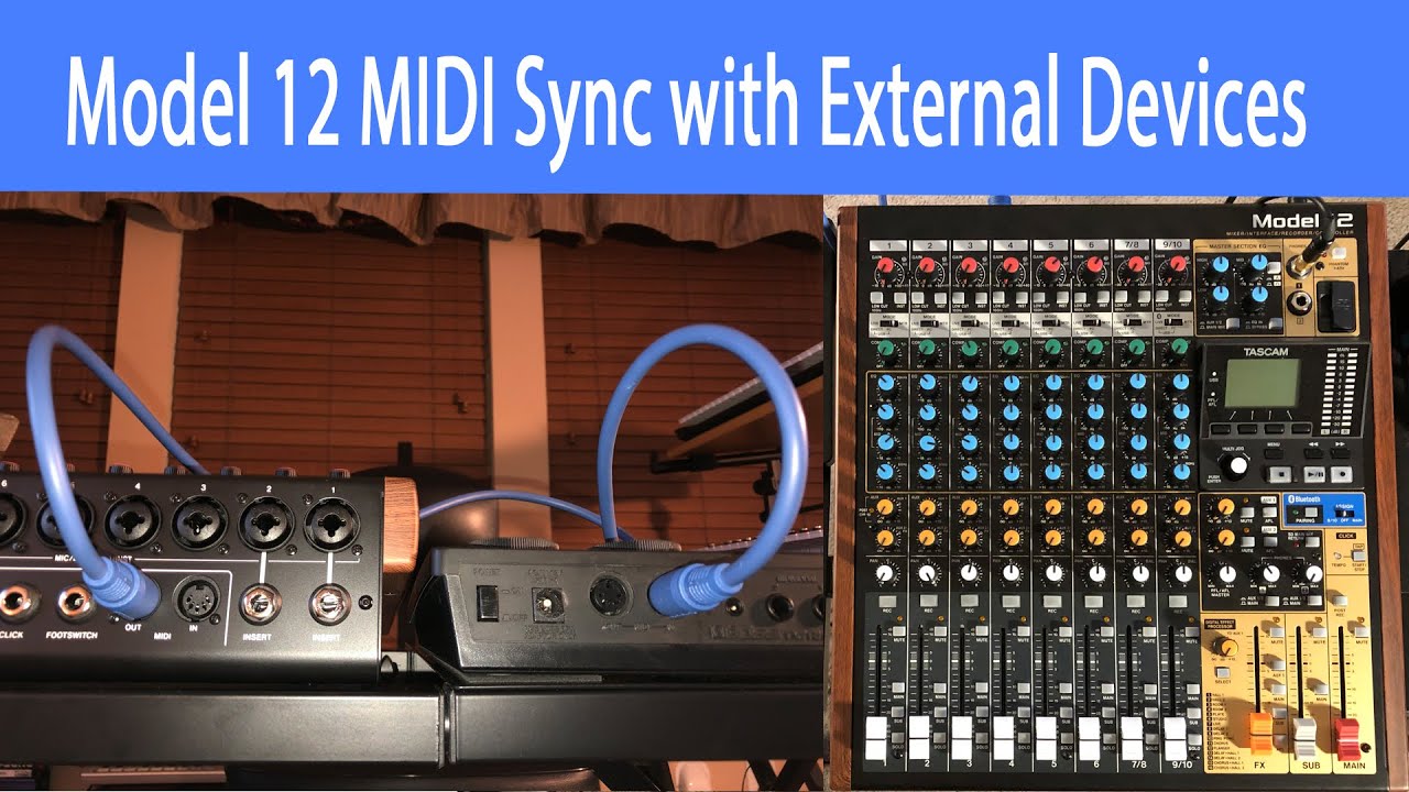 Tascam Model 12 Basic Midi Sync - YouTube
