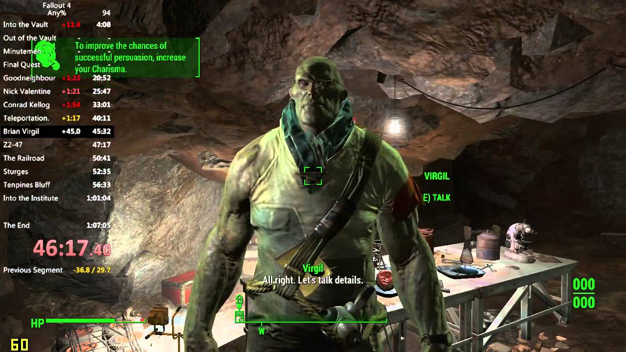 Fallout 4 Any% Speedrun 1:05:20 - YouTube