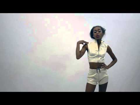 Latex Fashion Photo Shoot - White Booty Shorts with Kiara