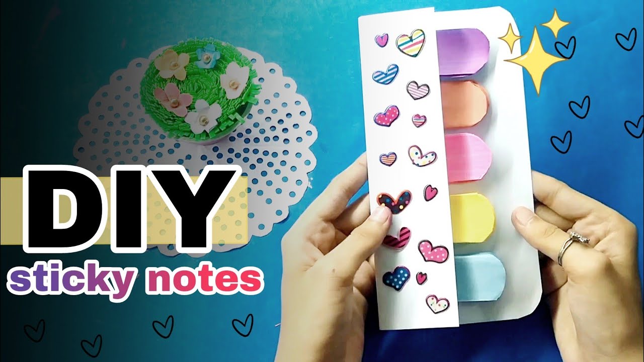 DIY paper sticky notes | Diy journal supplies |#namiraartgallery # ...