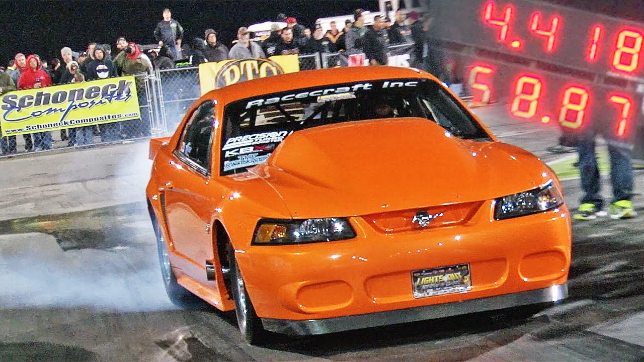 "Mean" Dean Marinis 4.41 at 158MPH in x275 Trim! - YouTube