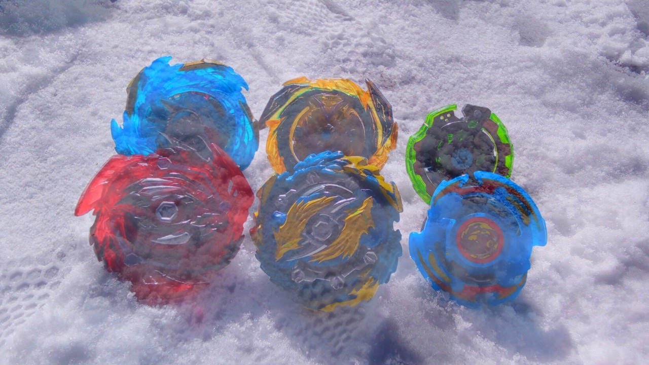 " NOT STOPPING UNTIL I FREEZE! BEYBLADE BURST SNOW ICE STADIUM BATTLE ...