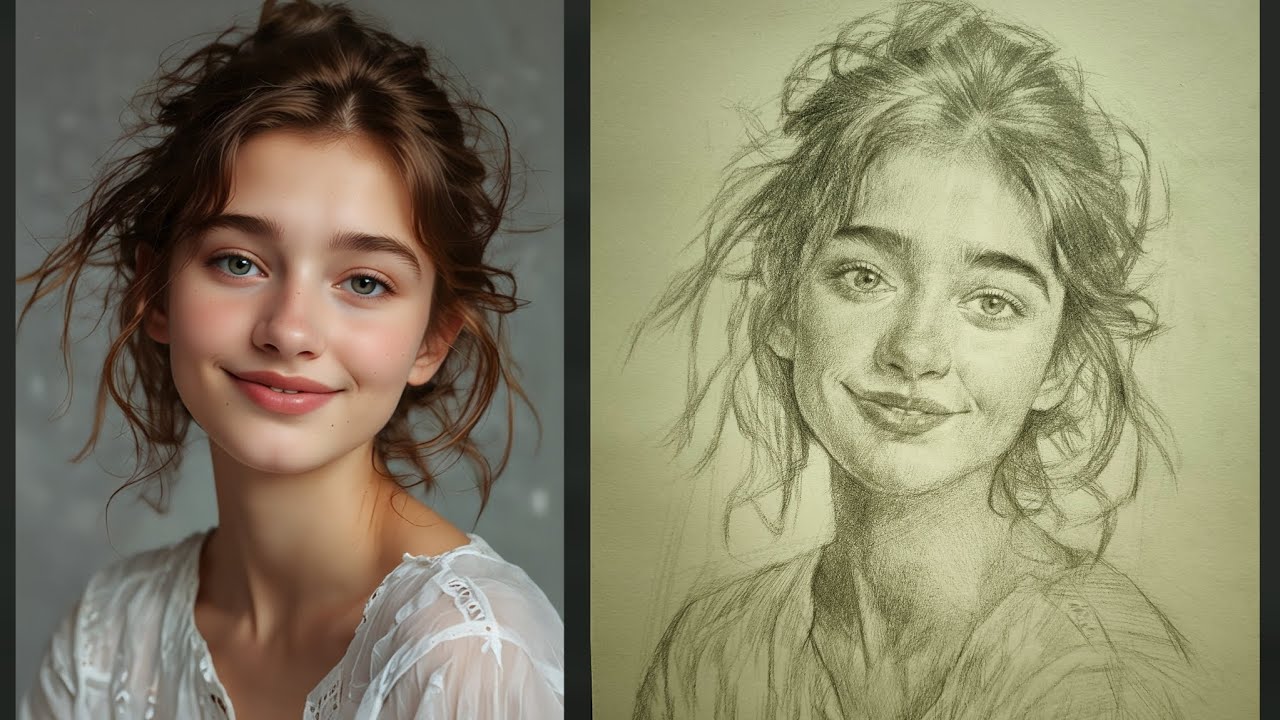 5# How to Draw a Portrait for Beginners: Step-by-Step Process A Unique ...